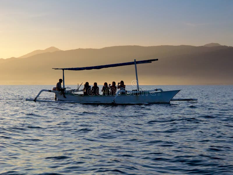 People in boat stock image. Image of mountain, morning - 17855293