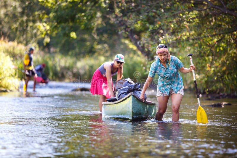 People boating on river stock image. Image of pond, canoe - 15616295