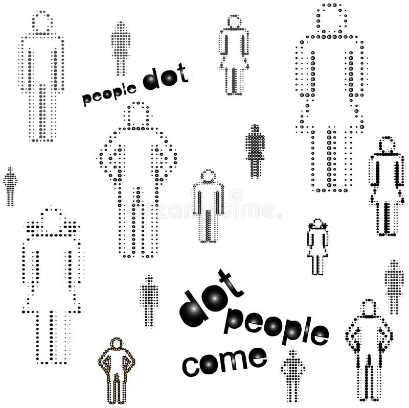 People body in dots stock vector. Illustration of chair - 6759666