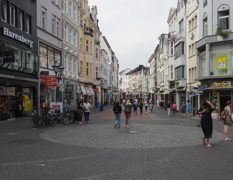 People in Bonn city centre editorial stock image. Image of westfalen ...