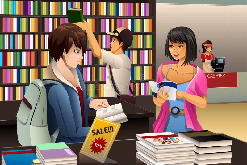 Book Store Cartoon Stock Illustrations – 6,585 Book Store Cartoon Stock ...