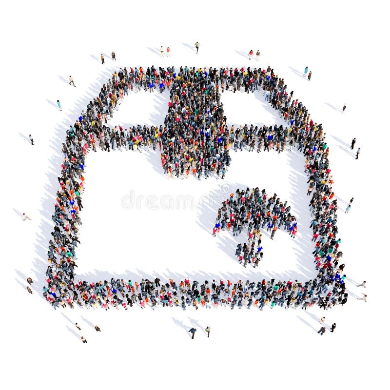 People Box Package Shape 3d Stock Illustration - Illustration of person ...