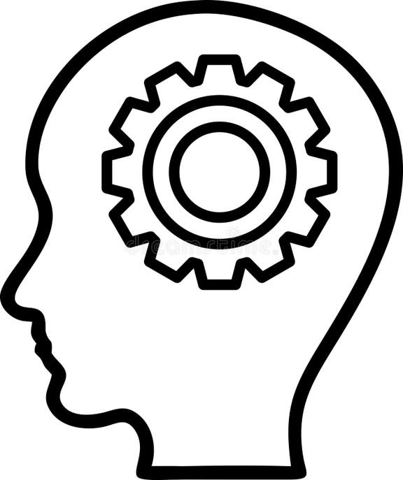 People Brain Intelligent Content Optimization Symbol Stock Vector ...