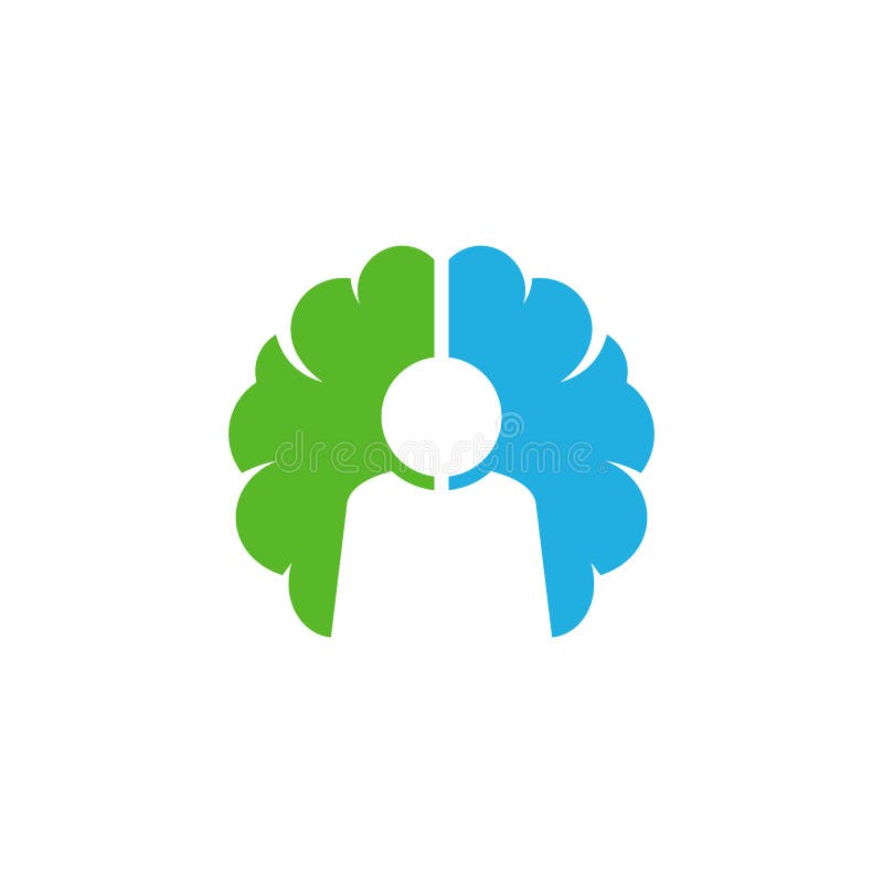 People Brain Logo Icon Design Stock Vector - Illustration of business ...