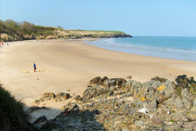 People at Bray Beach, Ireland Stock Photo - Image of ireland, sunny ...