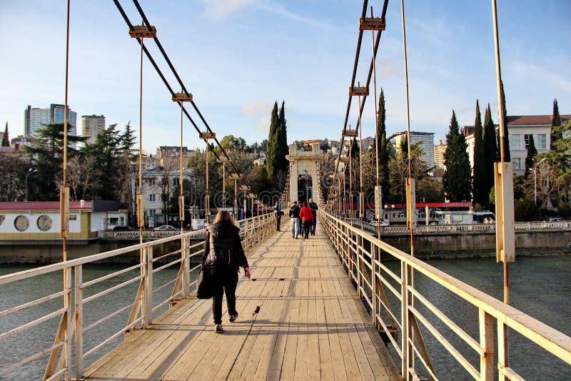 People on bridge editorial photography. Image of people - 135343752