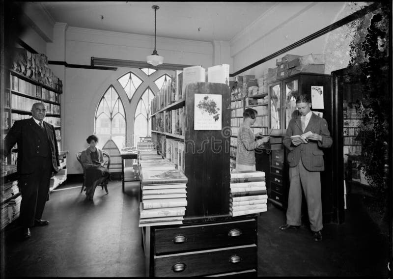 People Browsing In A Library (St Stephens) Stock Photo - Image of house ...