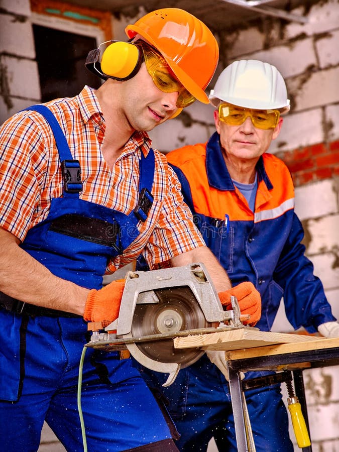 Man in builder respirator. stock photo. Image of protection - 35354066