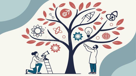 People Building Tree with Gears, Collaboration and Innovative Solutions ...