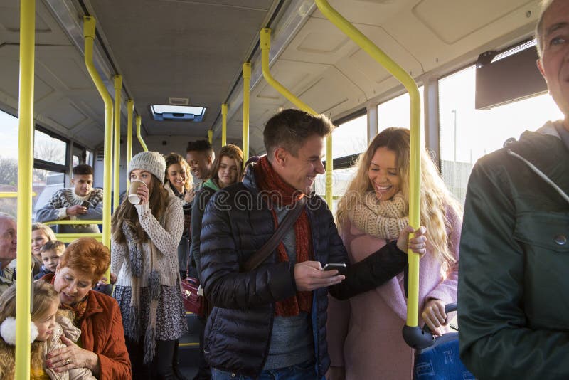 People in a bus stock photo. Image of male, kambus, rush - 22076062
