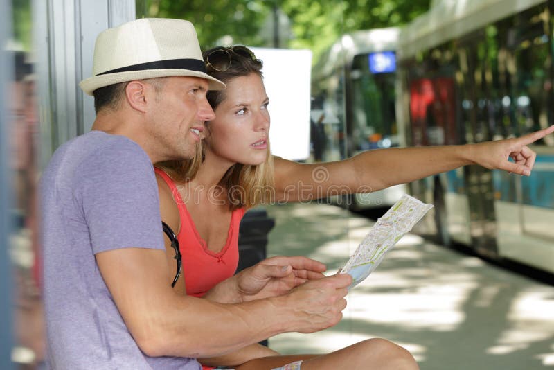 People at Bus Station Waiting for Bus Stock Photo - Image of urban ...