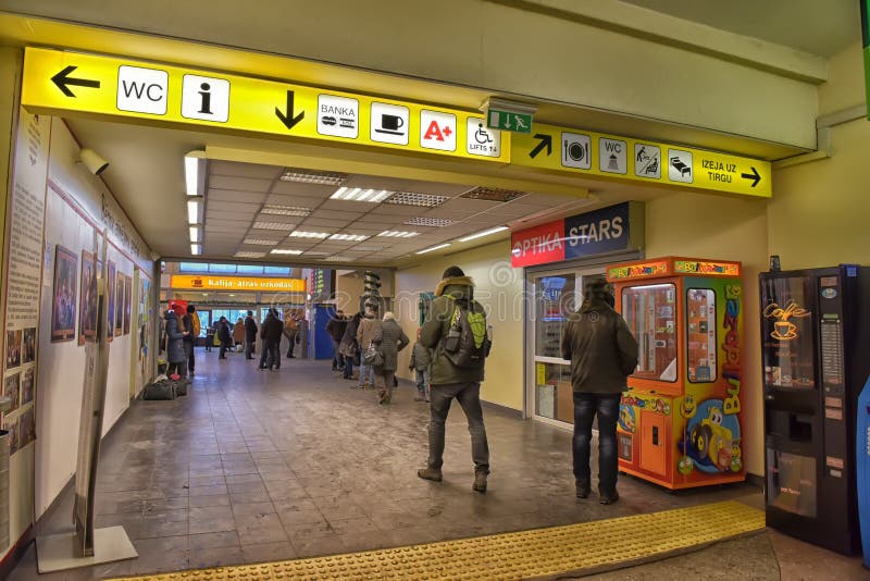 People at the Bus Station Waiting for the Departure Editorial Photo ...