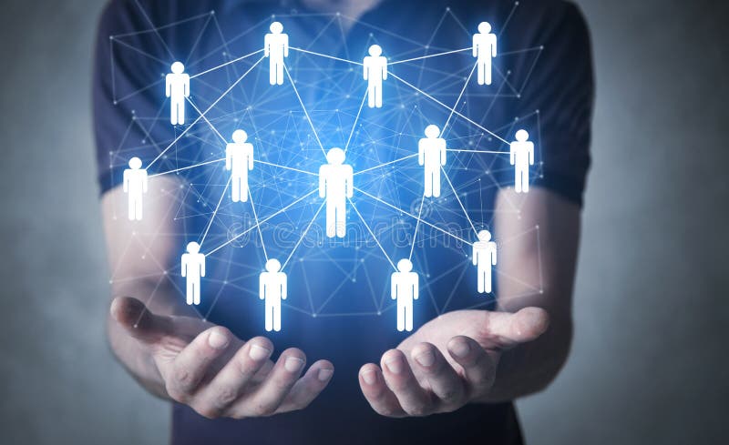People Business Connection. Social Network Stock Image - Image of ...