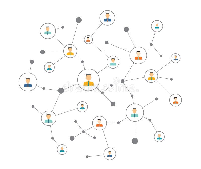 People Business Online Connection Concept Stock Vector - Illustration ...