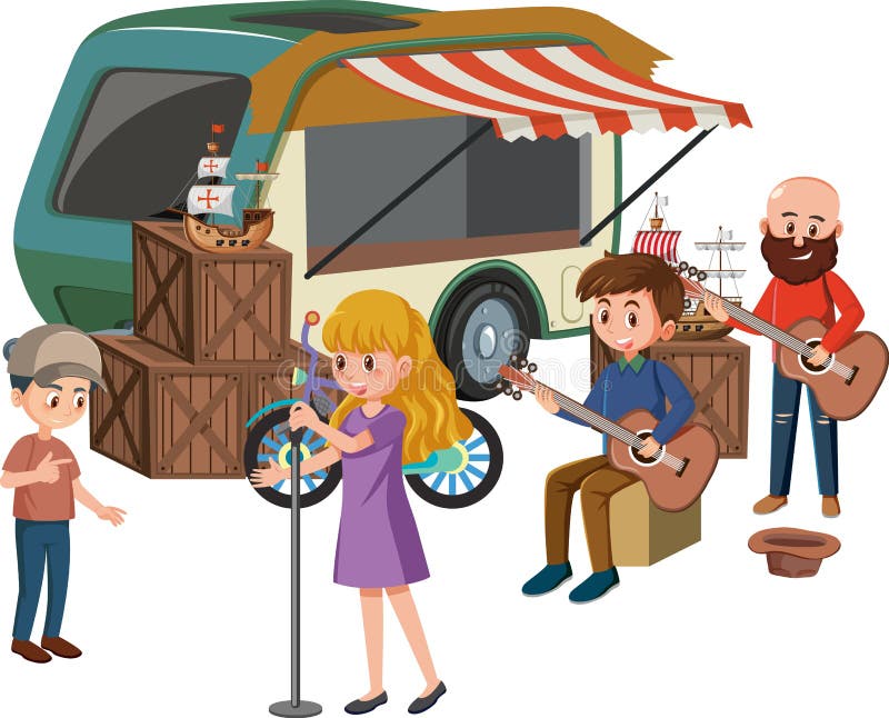 Busking Performance Stock Illustrations – 167 Busking Performance Stock ...