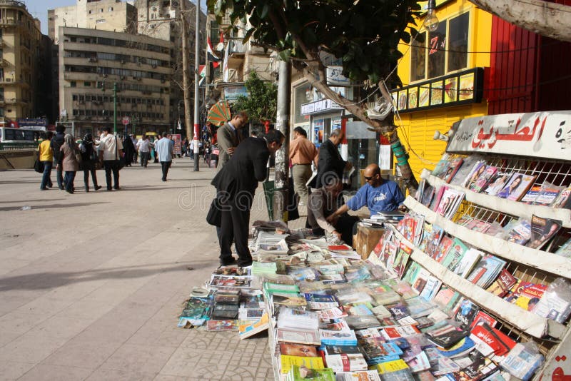 Tahrir Square in Cairo editorial stock photo. Image of media - 29587018
