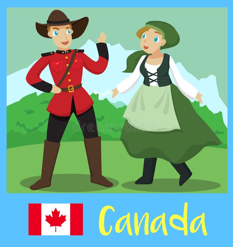 People of Canada stock vector. Illustration of costume - 79904052