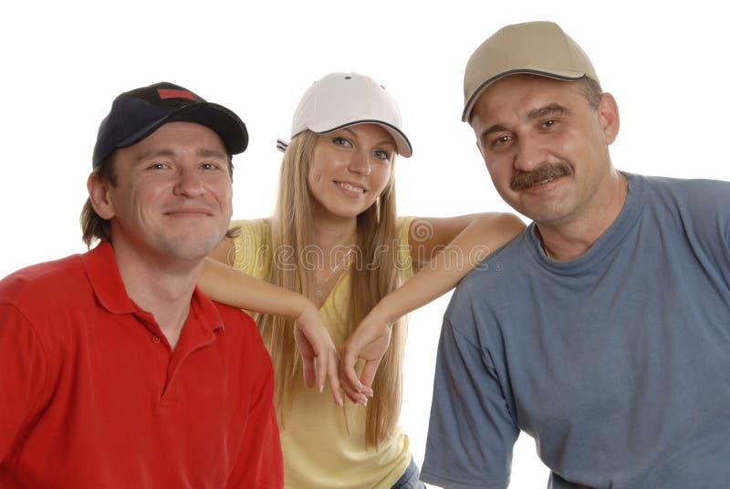 A girl in funny hat stock photo. Image of blue, portrait - 3199280