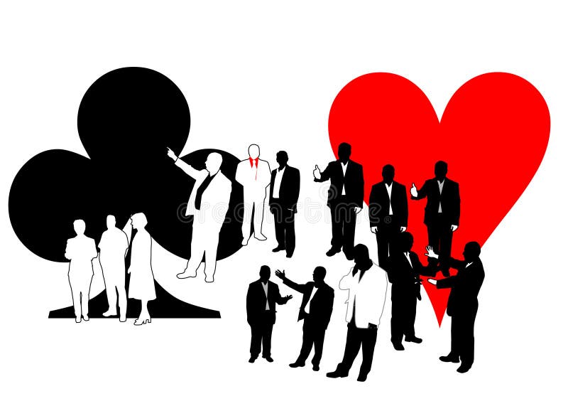 People and card symbols stock vector. Illustration of energy - 7240724