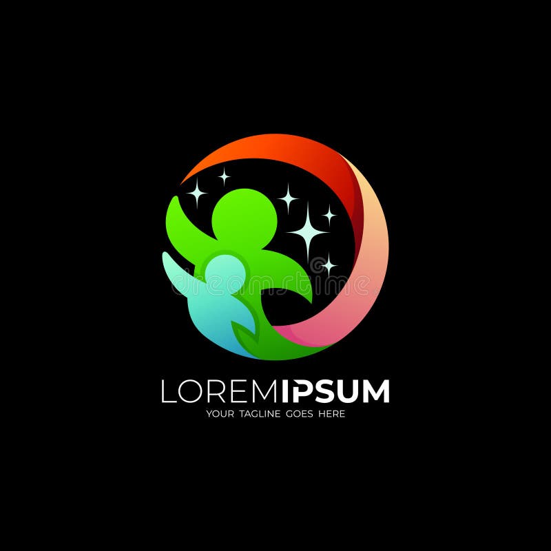 People Care Logo and Community Design Template, Circle Logos Stock Vector - Illustration of ...