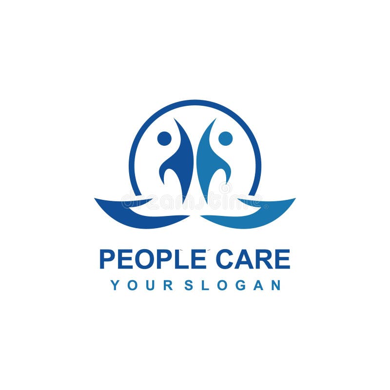 People care logo template stock illustration. Illustration of clinical ...
