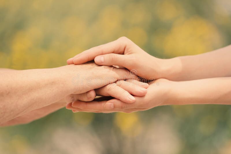 Care and Support. Giving Helping Hand Concept Stock Photo - Image of ...