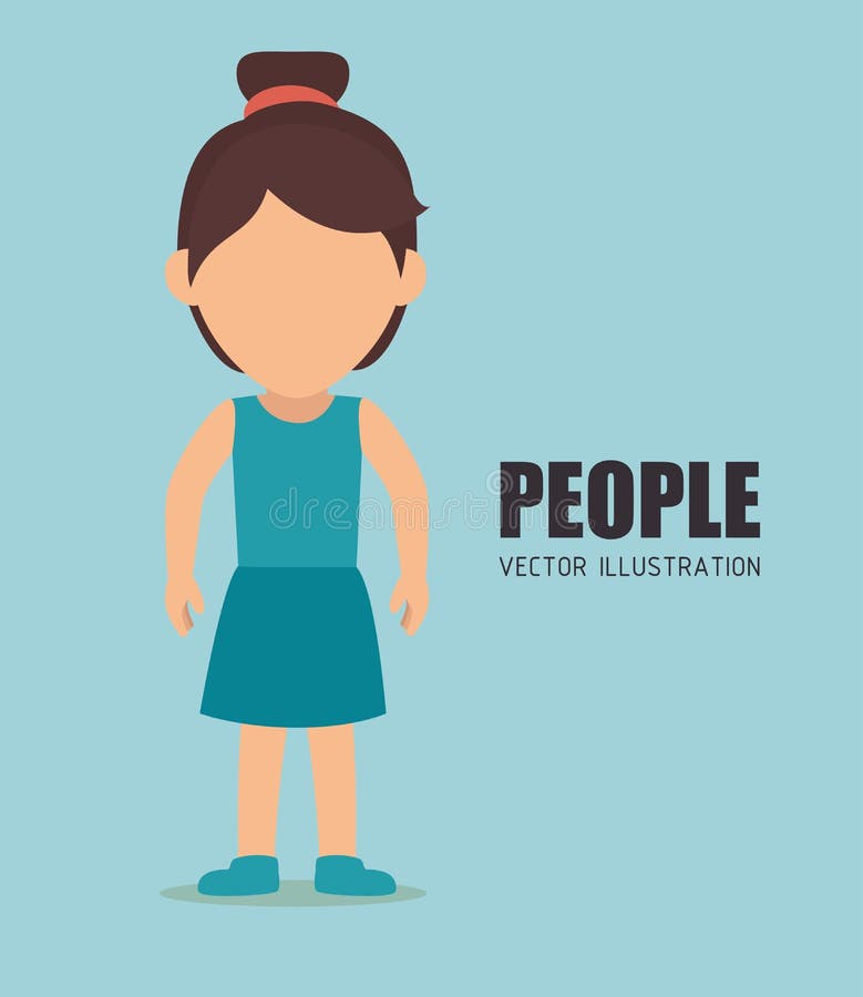 People cartoon graphic stock illustration. Illustration of personal ...