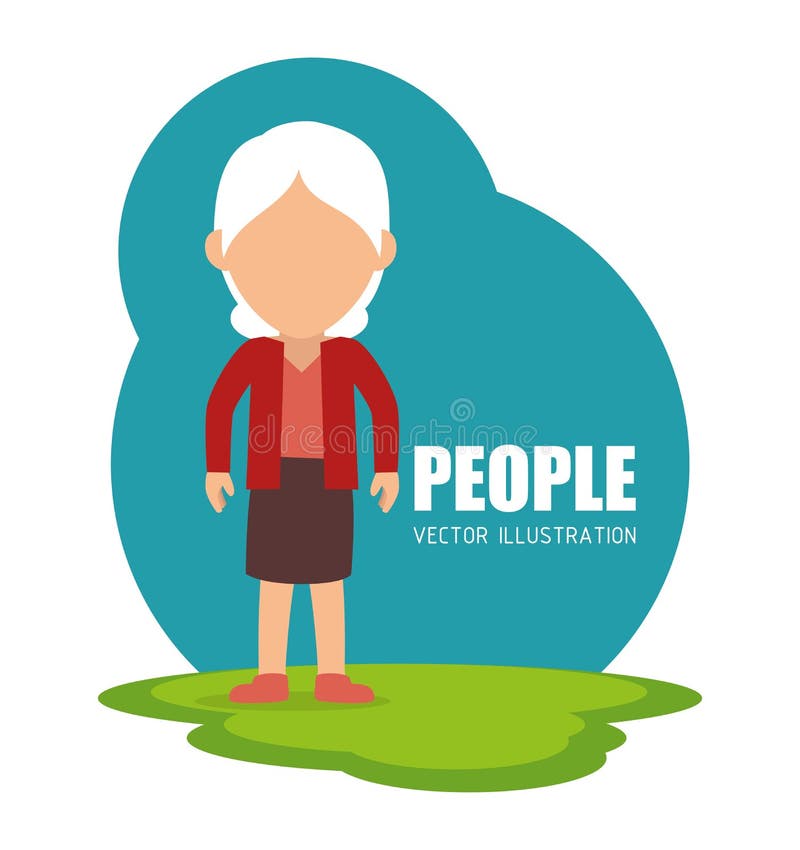 People cartoon graphic stock illustration. Illustration of default ...