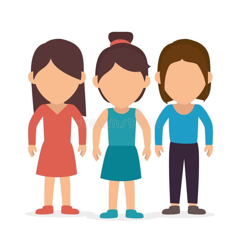 People cartoon graphic stock illustration. Illustration of network ...