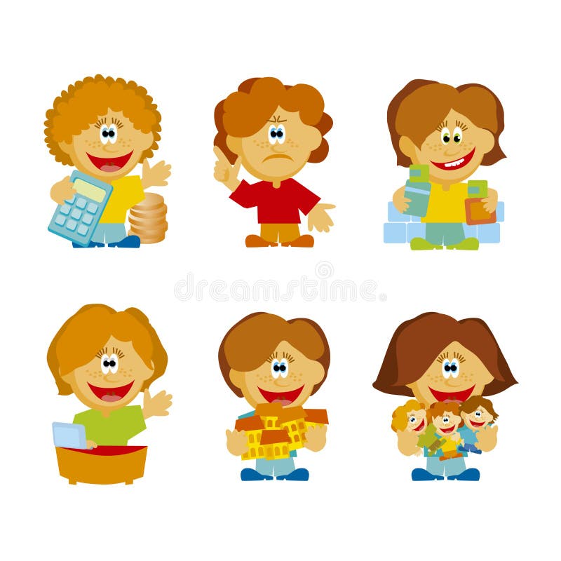 People cartoon set stock vector. Illustration of office - 72028068