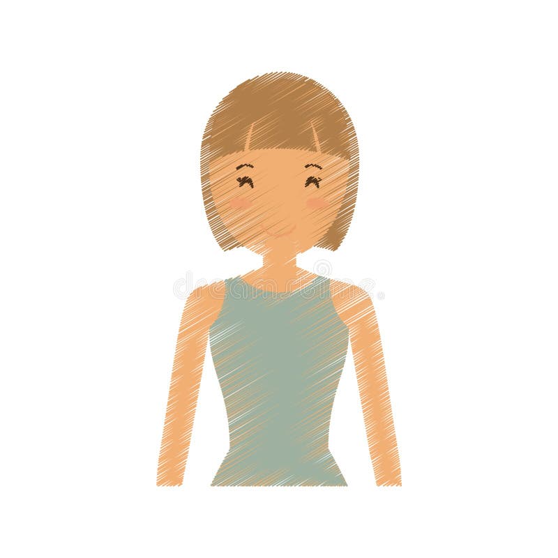 People Casual Woman Cloth Icon Stock Illustration - Illustration of ...