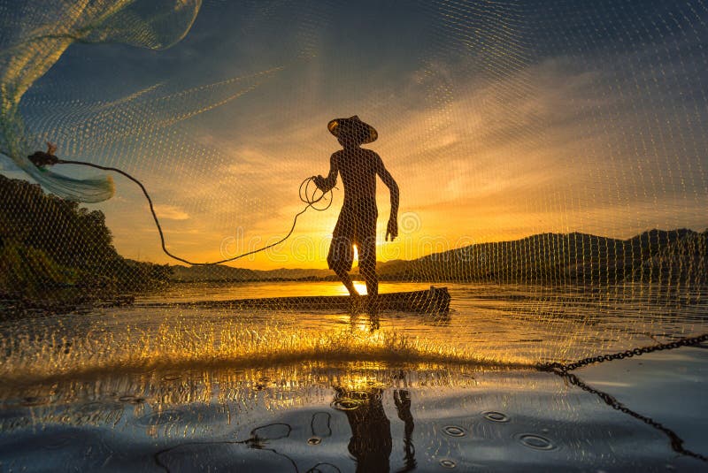 People catch fish stock photo. Image of boat, fisherman - 60627406