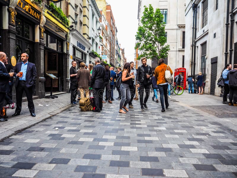 People in Central London (hdr) Editorial Stock Photo - Image of europe ...