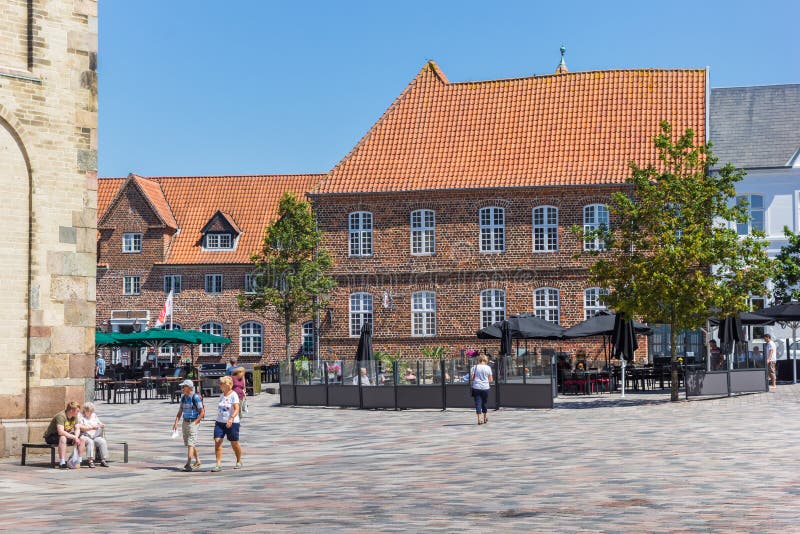 People at the Central Market Square of Ribe Editorial Photography ...