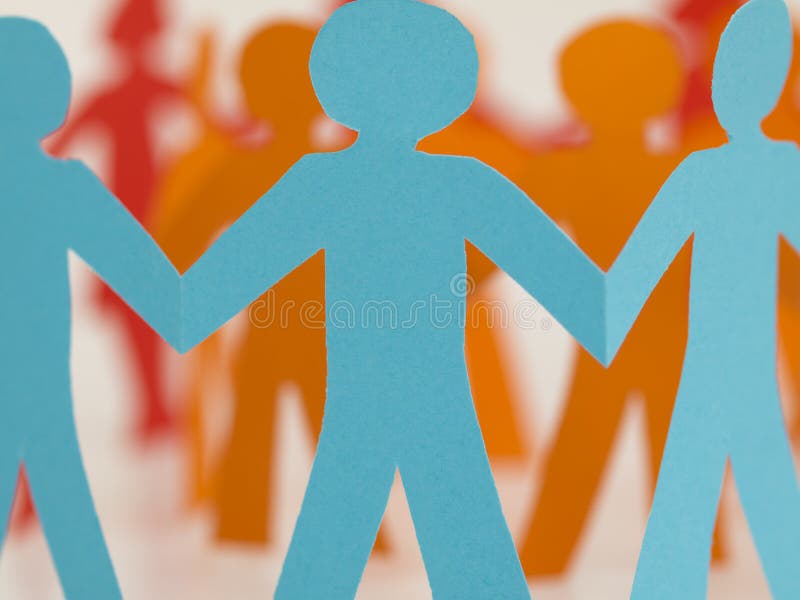 People chain stock photo. Image of female, objects, harmony - 21565438