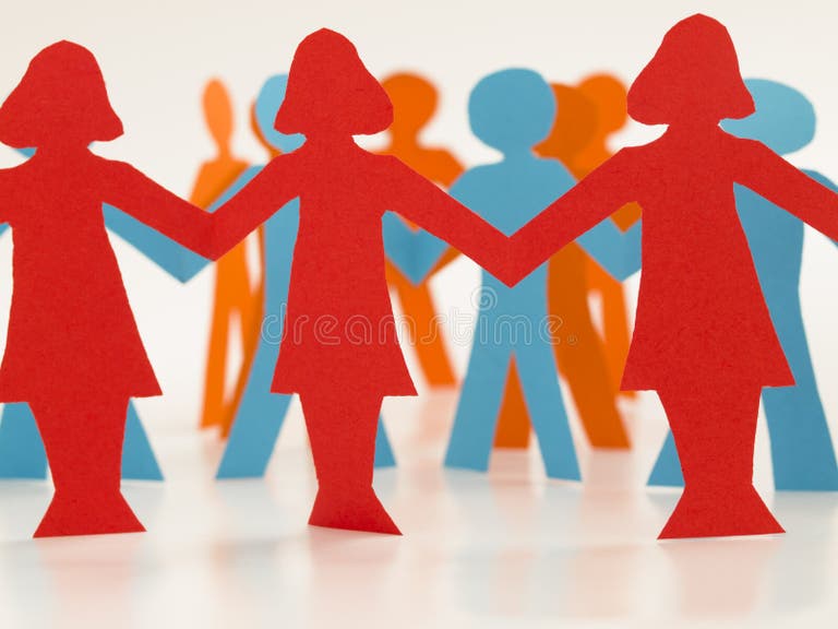 People chain stock image. Image of contacts, companionship - 29282987