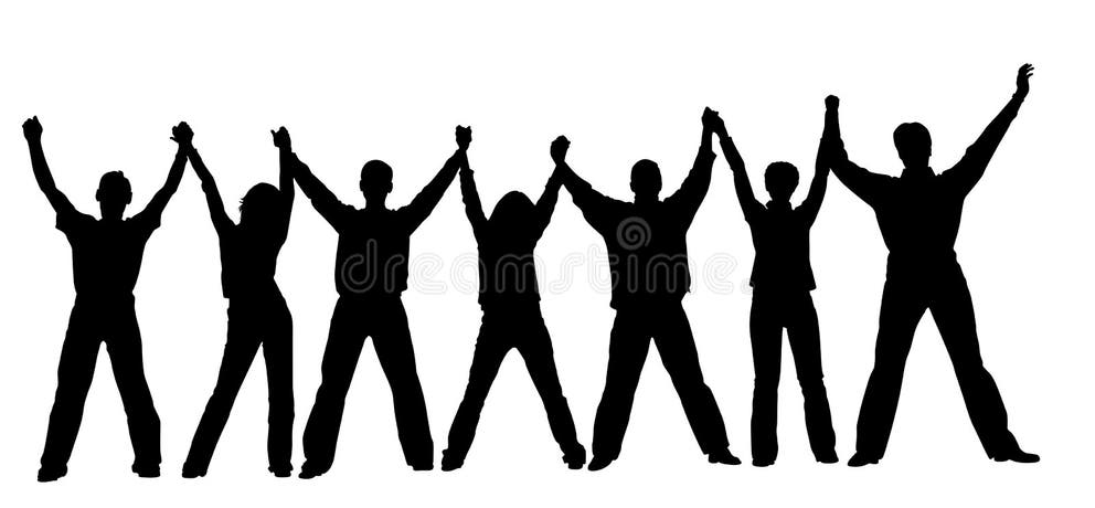 Silhouette Seven People Stock Illustrations – 462 Silhouette Seven ...