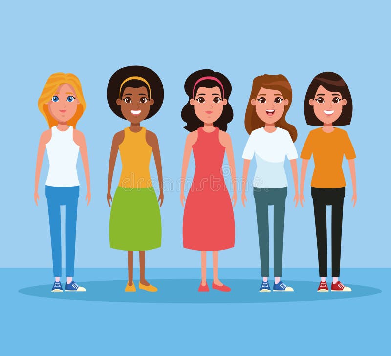 People characters cartoons stock vector. Illustration of avatar - 145337577