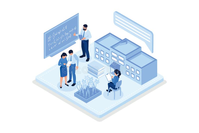 People Characters Developing Software And Sending Data To Cloud Storage Developers Team