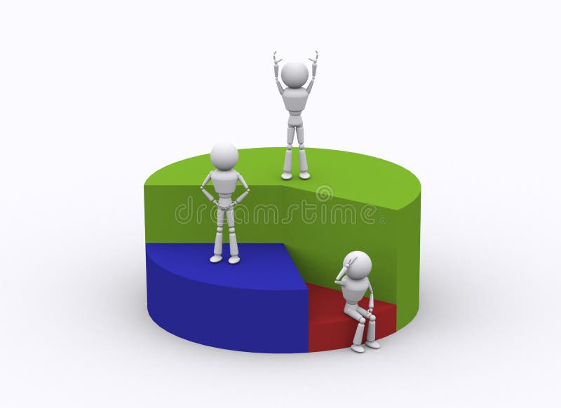 People on the chart. stock illustration. Illustration of character ...