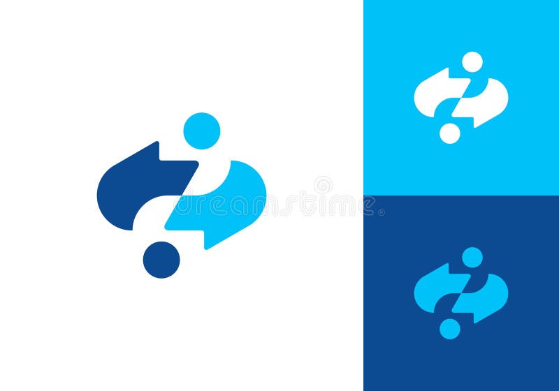 People Chat Talk Bubble Logo. Community Teamwork Technology Symbol ...