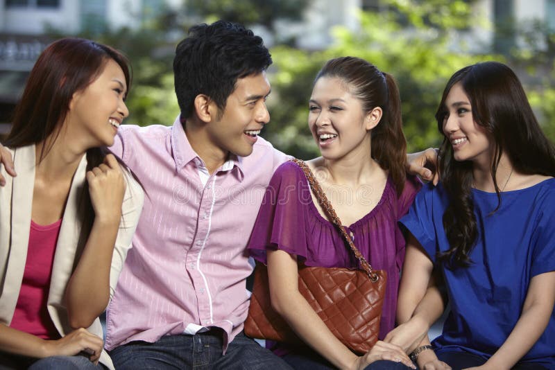 People Chatting and Laughing. Conceptual Image Stock Photo - Image of ...