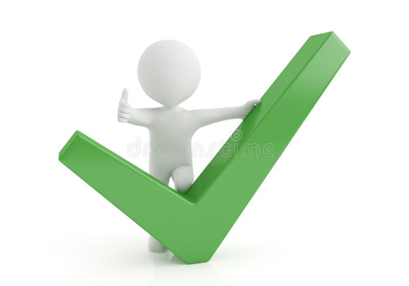 People check mark stock illustration. Illustration of people - 48032624