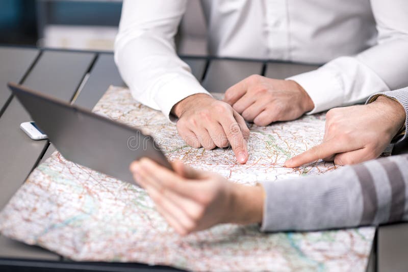 People Choosing Internet Connection Network Paper Sign Stock Image ...
