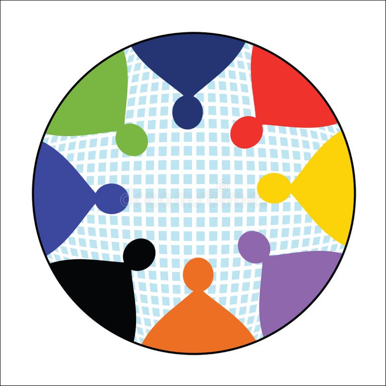 People Gathering Circle Stock Illustrations – 2,821 People Gathering ...