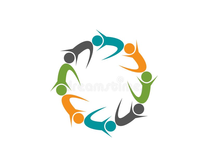 People Circle 6 Logo Template Stock Vector - Illustration of element ...