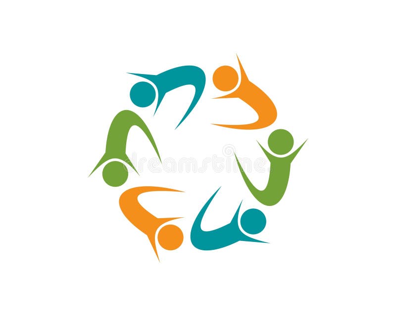 People Circle 5 Logo Template Stock Vector - Illustration of symbol ...