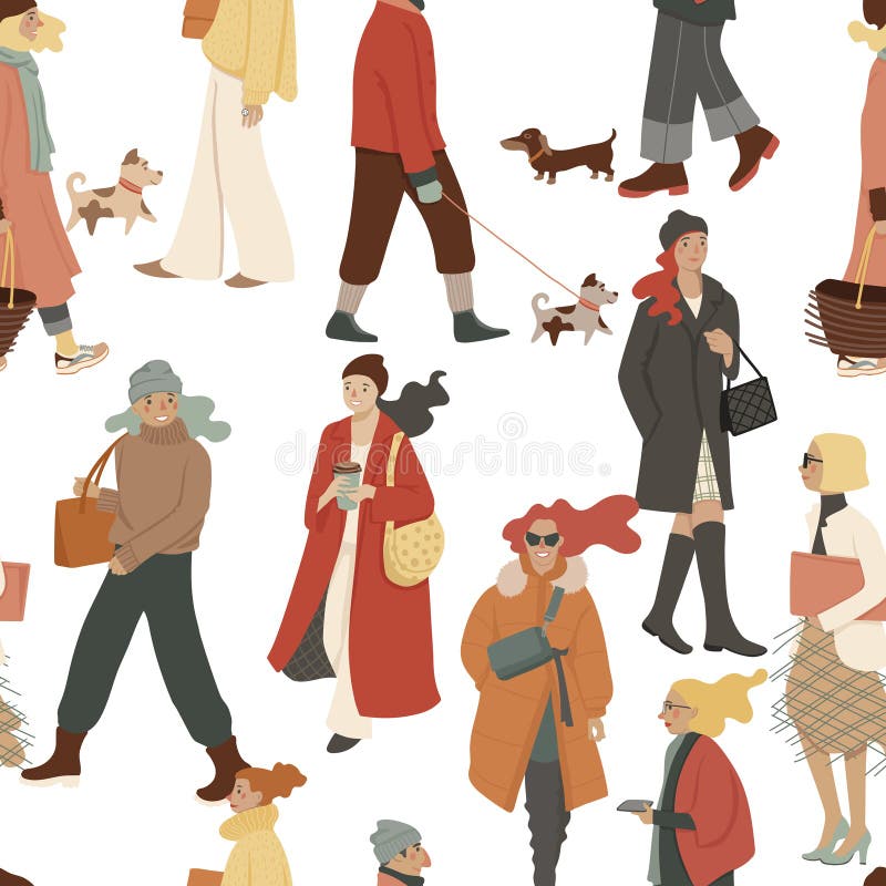 People pattern stock vector. Illustration of group, lifestyles - 43302600