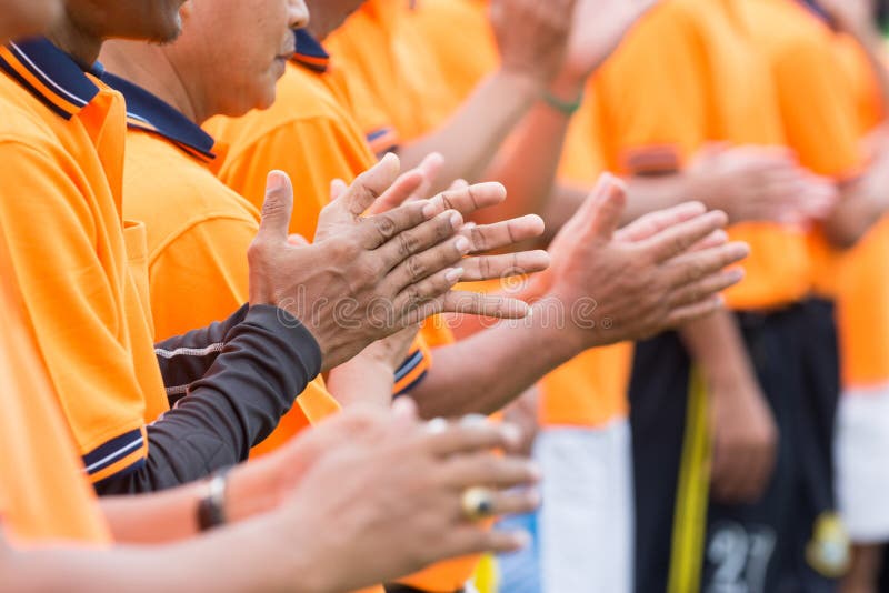 People clapping stock image. Image of sportswear, copy - 32452243