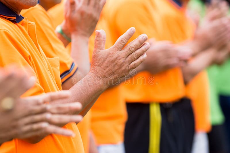 Large Crowd Clapping Hands Stock Photos - Free & Royalty-Free Stock ...